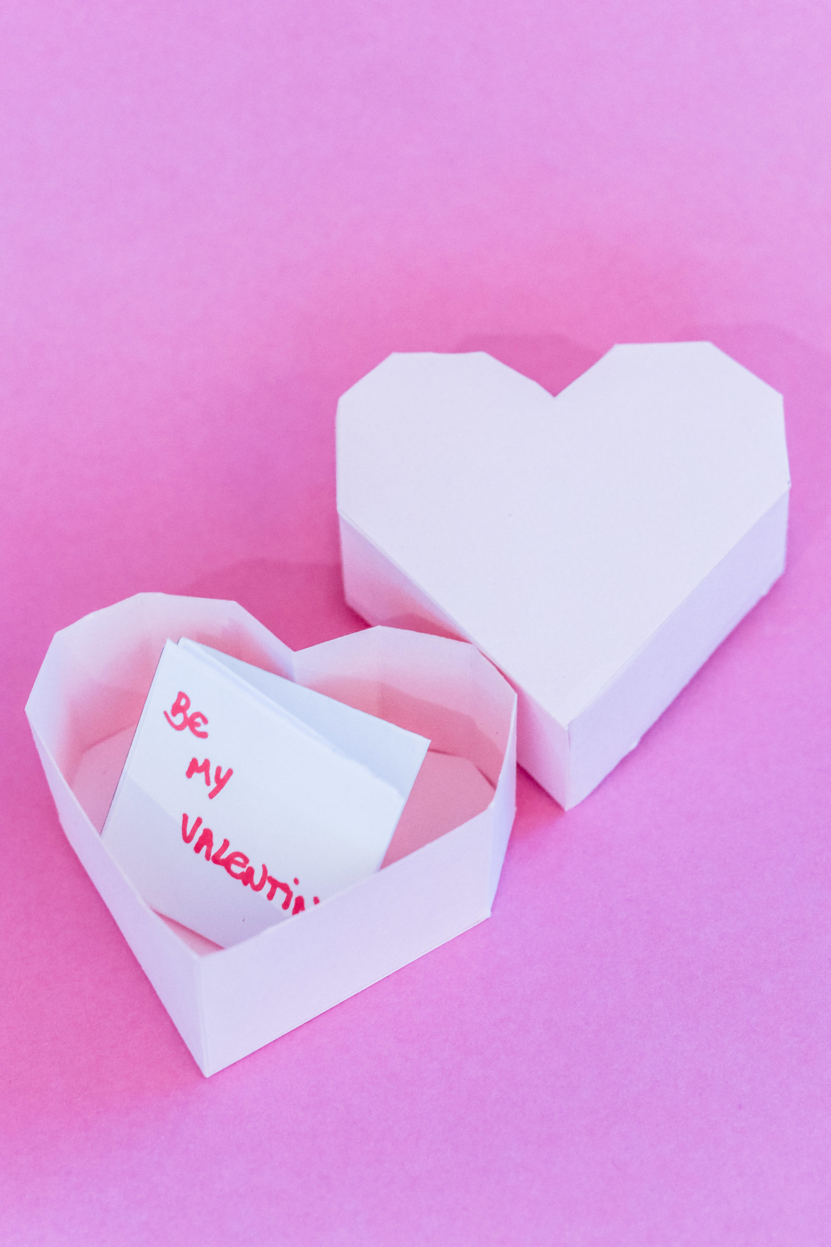 DIY Heart Shaped Paper Box - Random Tuesdays