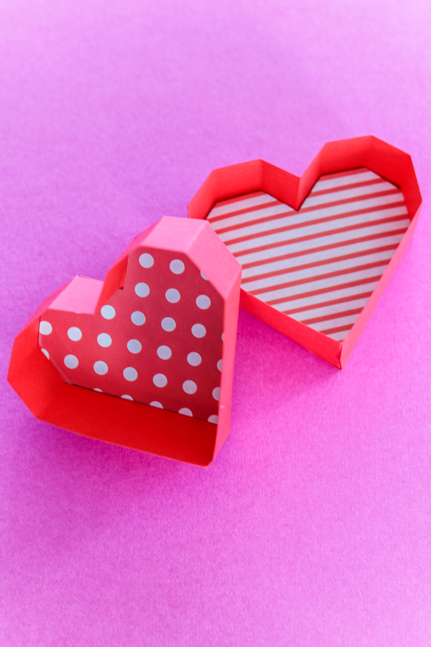 DIY Heart Shaped Paper Box - Random Tuesdays